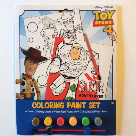 Disney | Accessories | Disney Toy Story 4 Color Your Own Posters Set ...